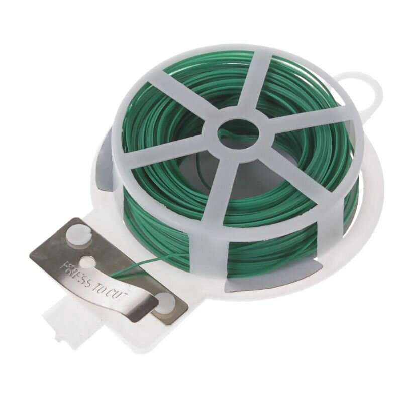 Проволока в пластике для подвязки растений 25 м