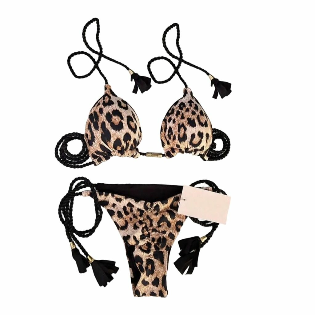 Модный принтованный холтер-слинг сексуальное бикини