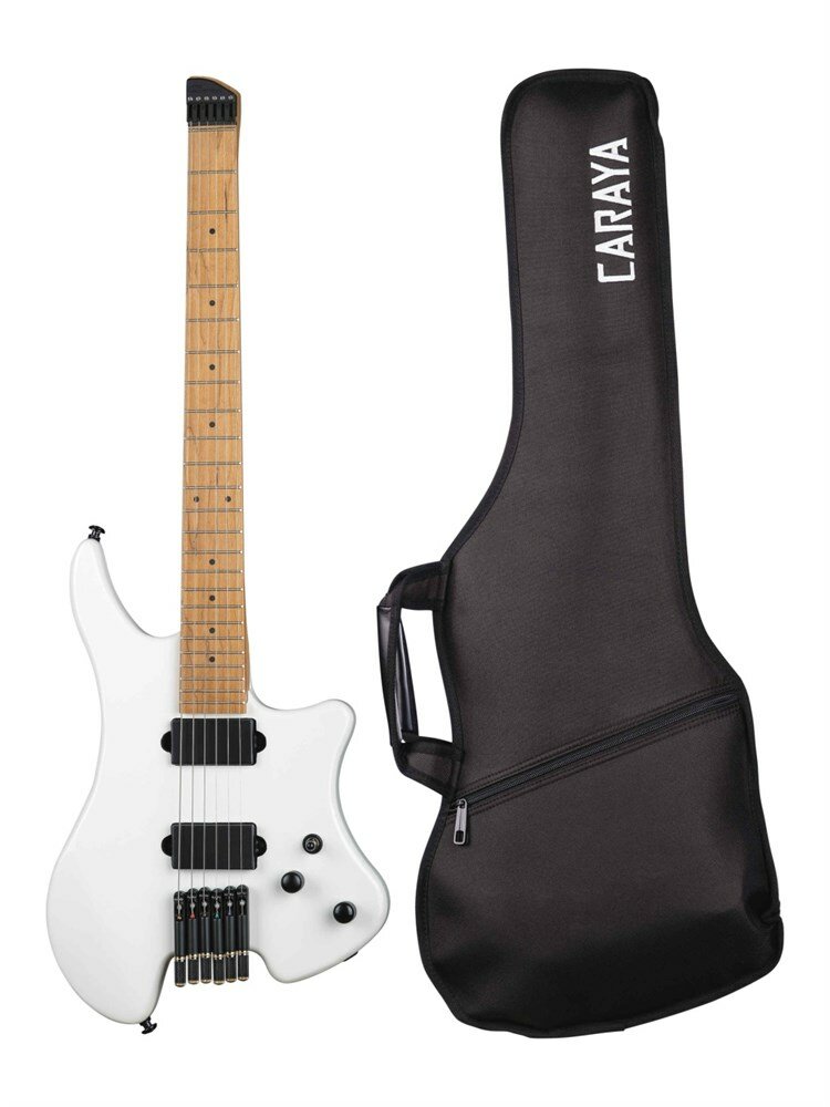 Caraya HL-1A-WH Электрогитара безголовая, белая