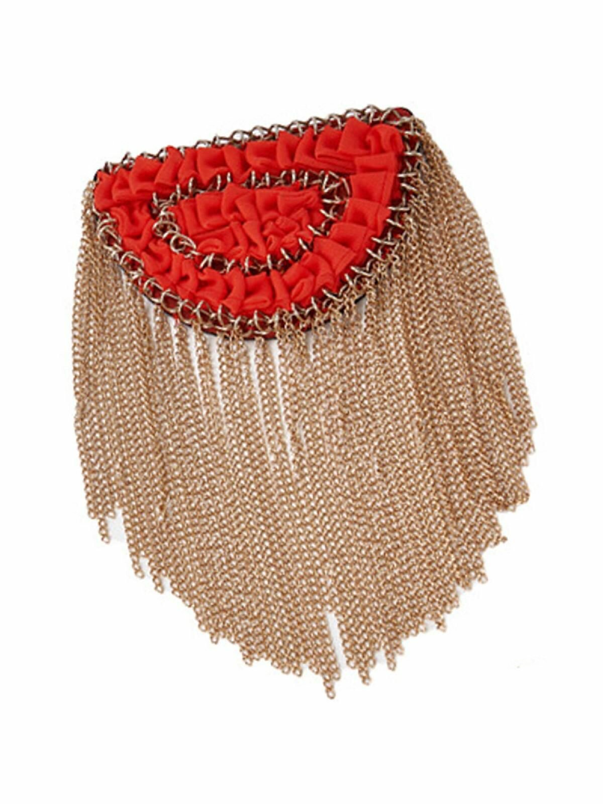 Эполеты с искусственным жемчугом и цепью