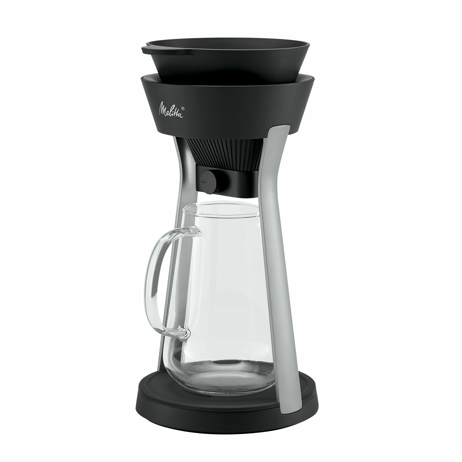 Кофеварка капельная Melitta Amano, 700мл, для молотого кофе, Black-Silver