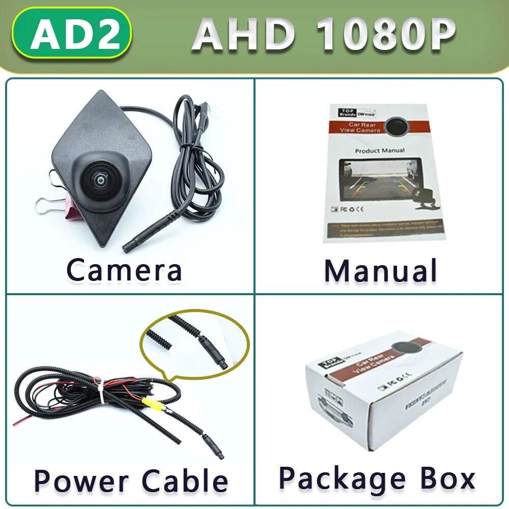 Передняя камера с логотипом рыбий глаз AHD 1080P для Renault Scenic Megane Trafic Clio Kadjar Captur Arkana, парковочная камера для автомобилей, AHD 1080P