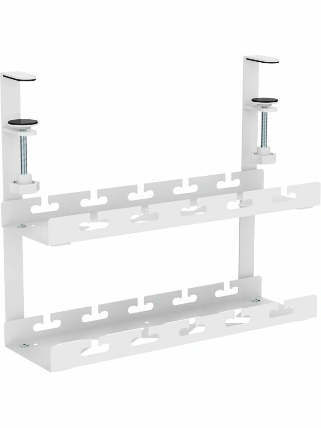 Кабель-канал Cactus CS-CM-400-2WT для столов 40x13.4x34.2см белый