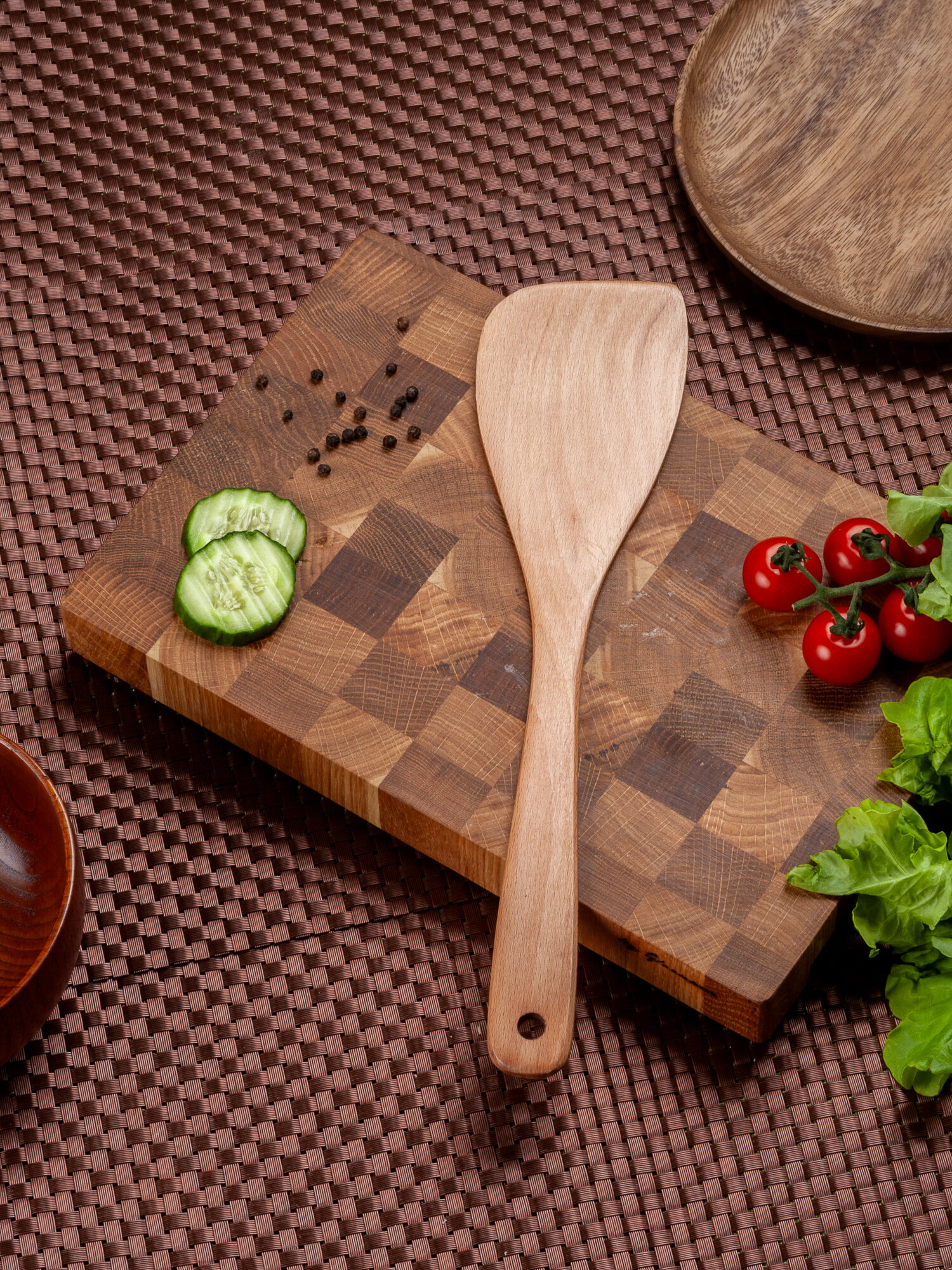 Лопатка кухонная Mirus Group, из бука / Лопатка кулинарная, деревянная, 32 х 8 см