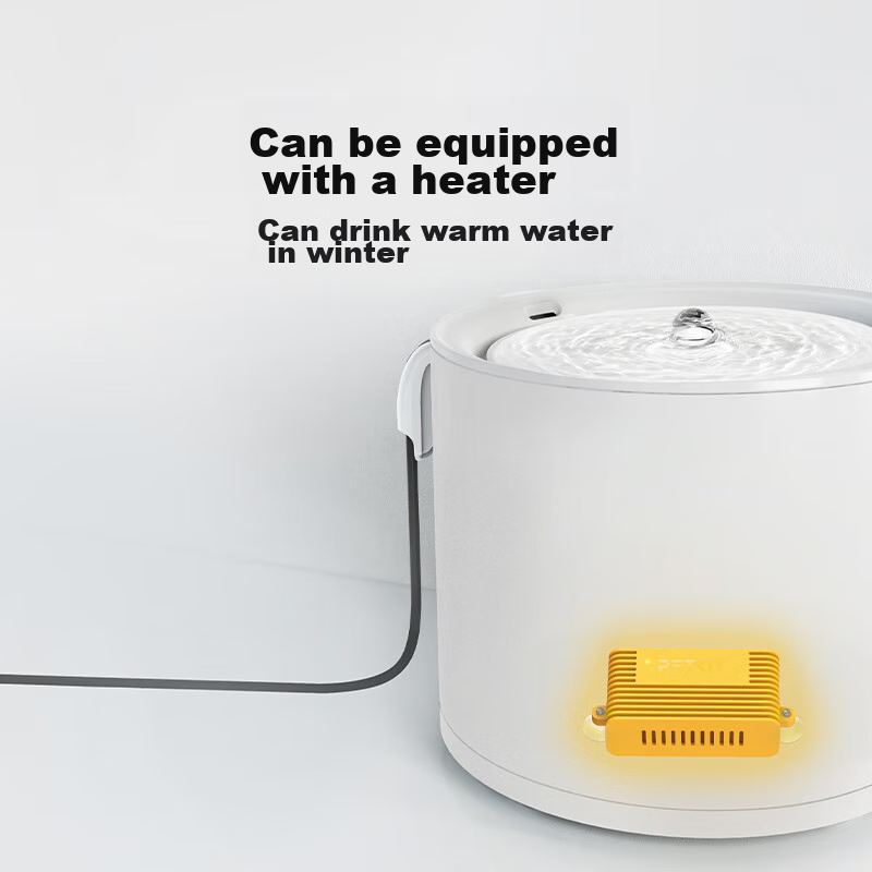 Xiaopei Pet Smart Water Fountain SOLO 2 Ivory White, Cat And Dog Water Dispenser, Wireless Water Pump