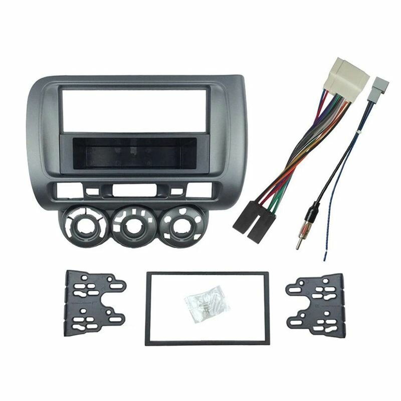 Автомобильный радиоприемник Fascia для Fit Jazz One Din Dvd Stereo Cd Panel MyPads