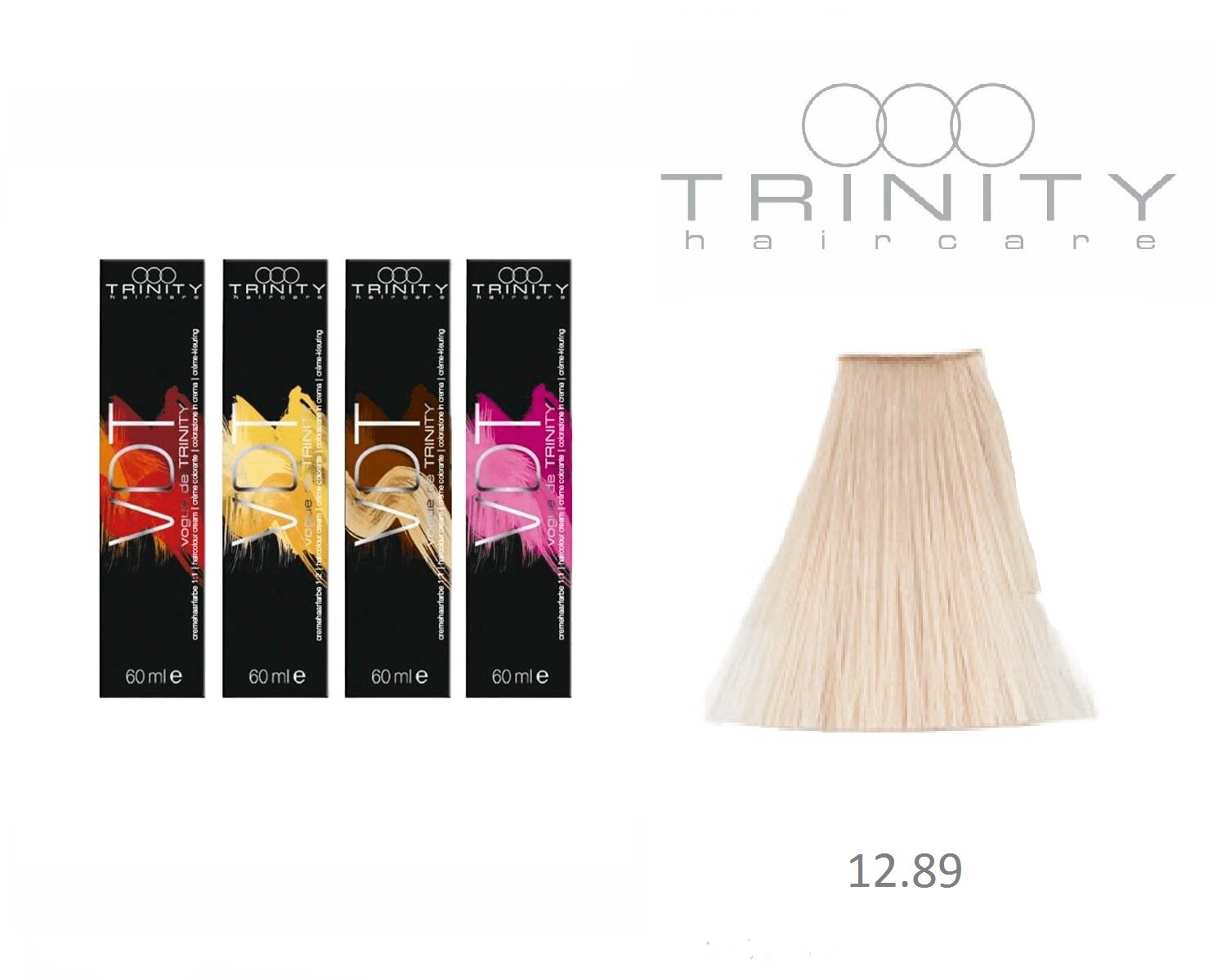 TRINITY VDT Тринити Вог де Тринити Стойкая крем краска 12.89 Ультра светлый блонд перламутровый сандрэ 60 мл