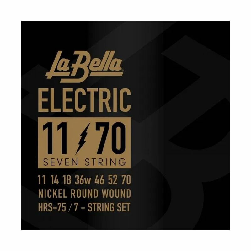 La Bella HRS-75 Nickel Round Wound 11-70 7 String