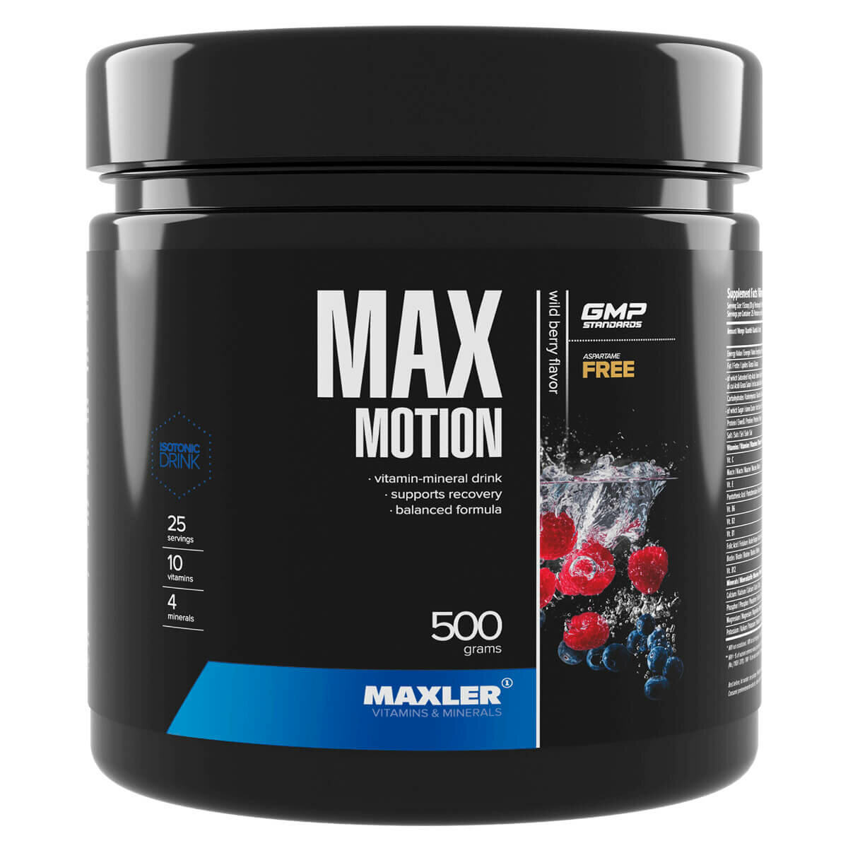Изотоник Max Motion, вкус Лесные ягоды, 500 г, MAXLER