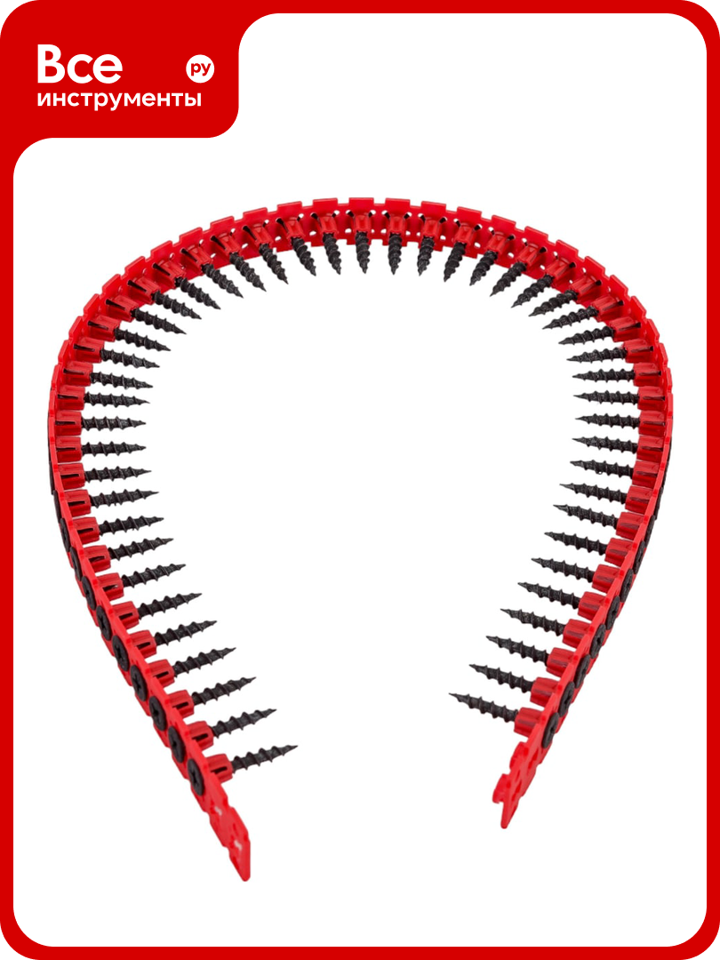 Саморезы в ленте F-SWP (1000 шт; 3.5x25 мм; редкий шаг) Fixpistols 1-3-3-5438, 1-3-3-5438для