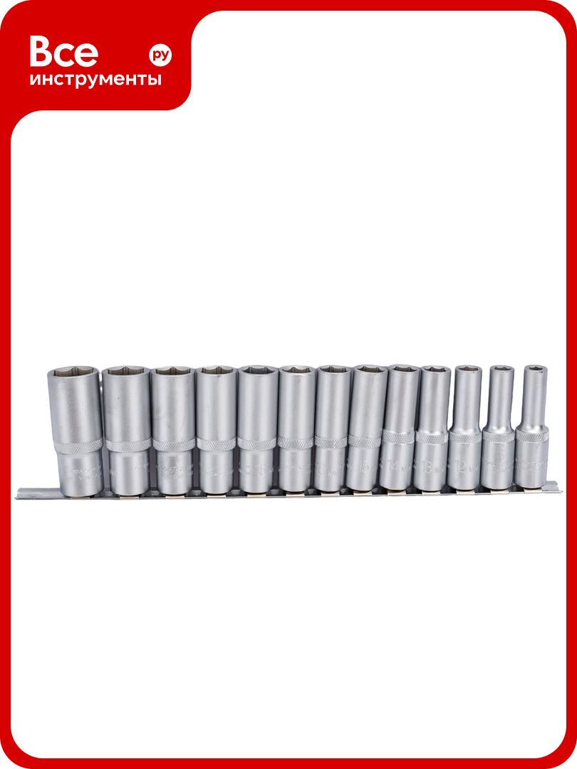 Набор головок шестигранных удлинённых Дело Техники 1/2" 13шт. 620313