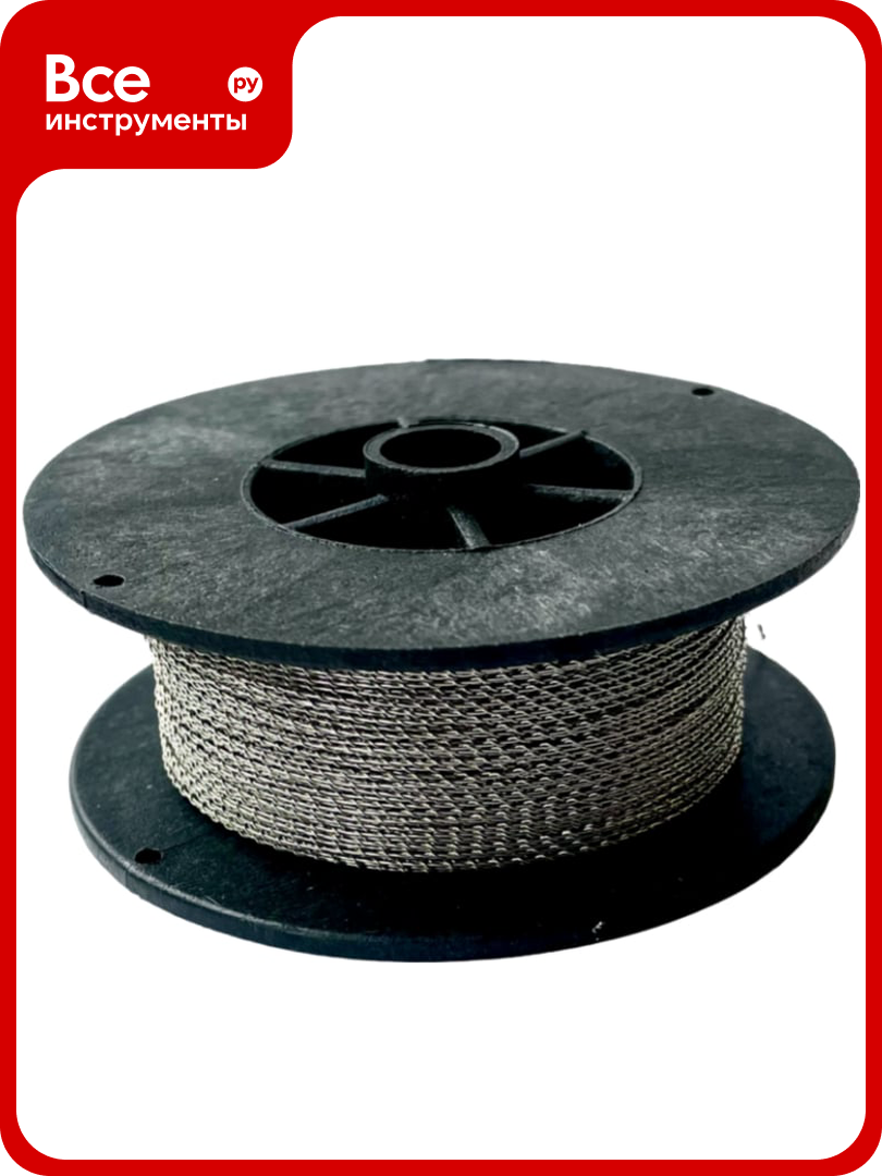 Пломбировочная проволока ТПК Технологии Контроля оцинкованная 0,65/100 м 24143, с определенным шагом