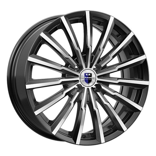 Колесный диск K&K Акцент 7x17 4*100 ET43 DIA60.1 Алмаз черный
