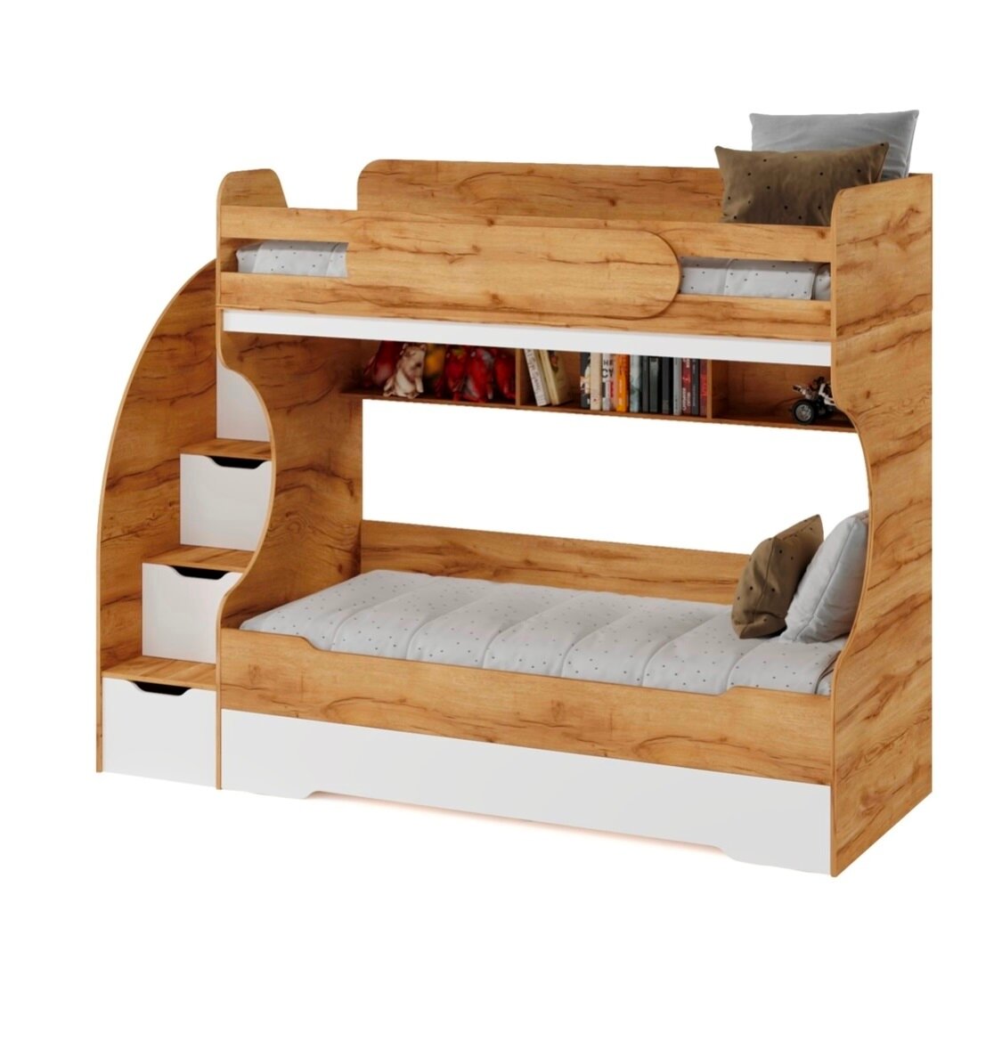 Кровать двухъярусная Биг 120х200 (левая)