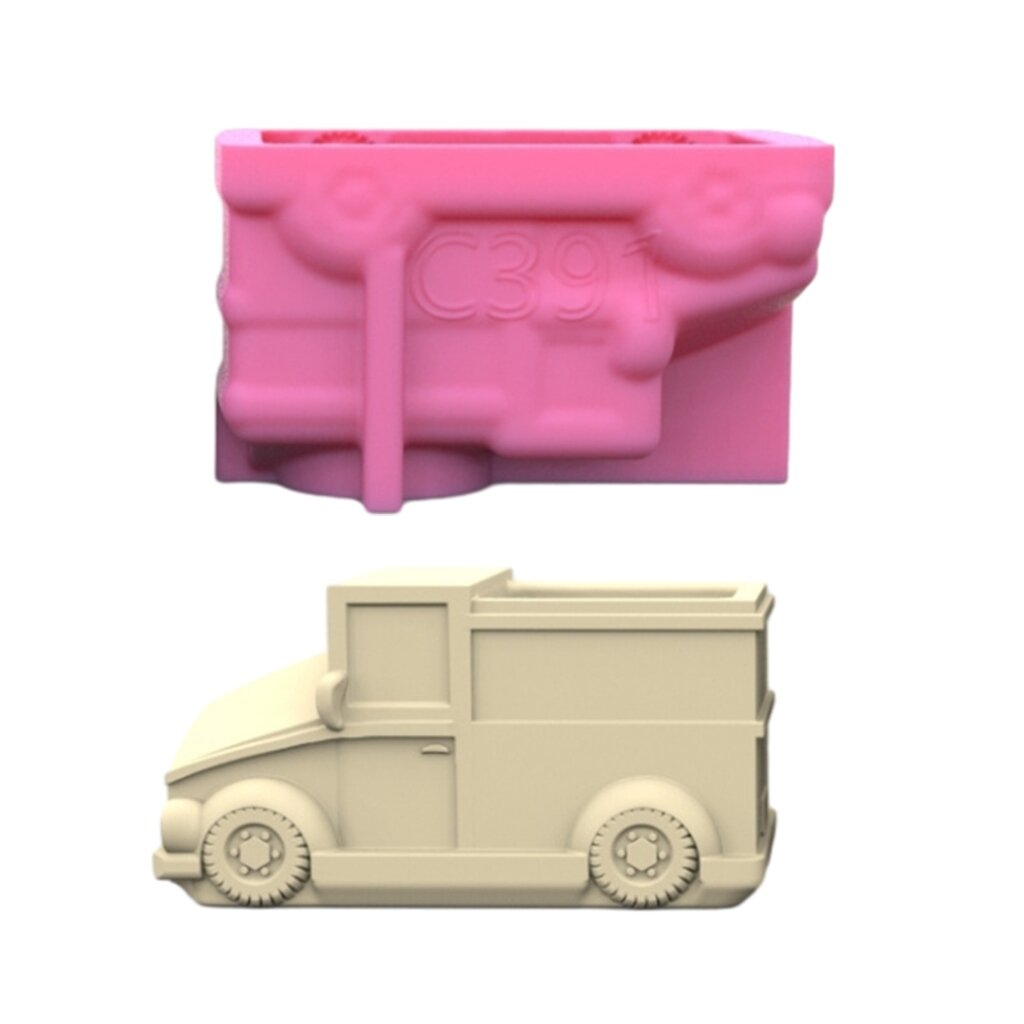 Автомобильная Гипсовая Силиконовая Форма Diy Суккуленты Бетонный Цветочный Горшок Ваза Гипсовая Цементная Форма Глиняная Форма Подсвечник Плесень