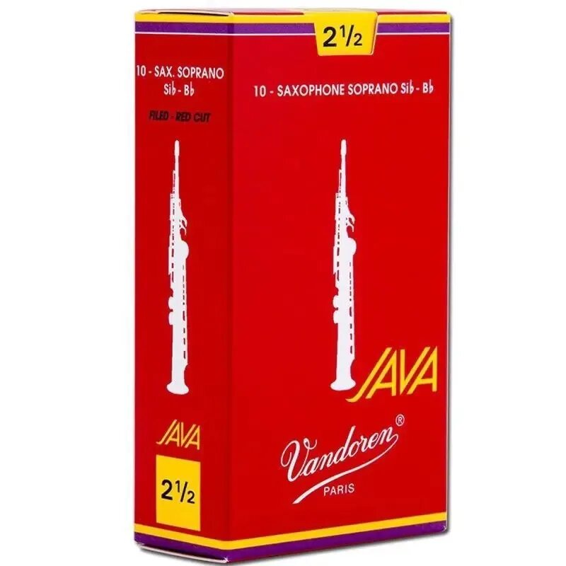 Vandoren/Vendlin JAVA Red Box трости для саксофона — фото 1