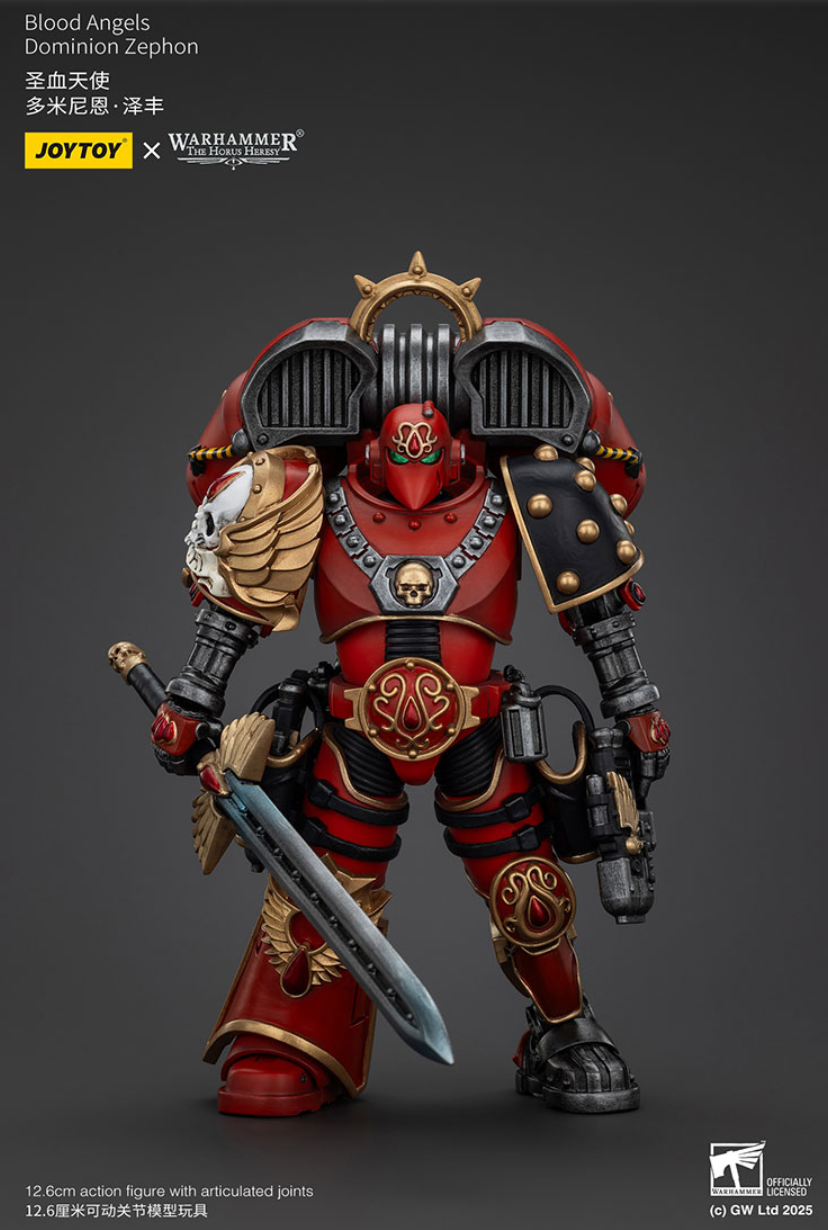 Подвижная фигурка JOYTOY Warhammer 40000 Blood Angels Dominion Zephon