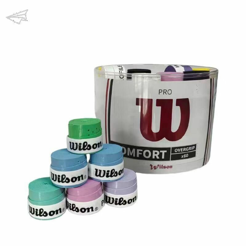 Намотка Wilson Pro, для теннисных ракеток, впитывание 90%, 60 шт, разноцветная