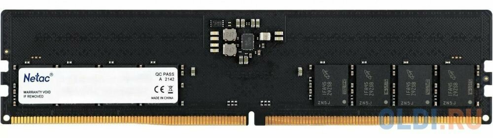 Память DDR5 16GB 4800MHz Netac NTBSD5P48SP-16 Basic RTL Gaming PC5-38400 CL40 DIMM 288-pin 1.1В Inte