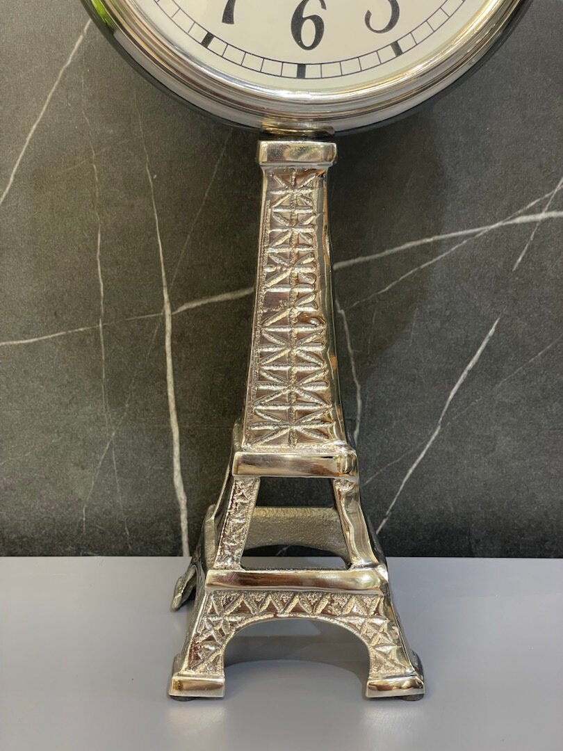 Часы настольные Casaentera CE09-PK-36481 серебро 100х40х180