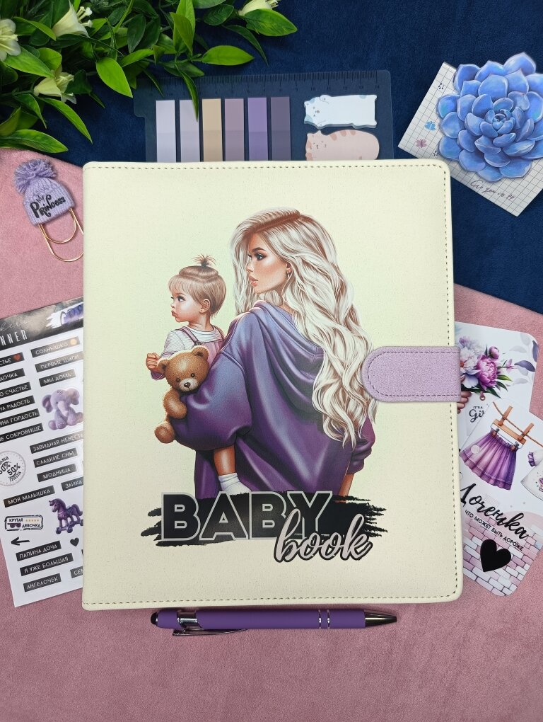 Дневник Среда "Желтый", недатированный, для фото и заметок, кожаный переплет, А5