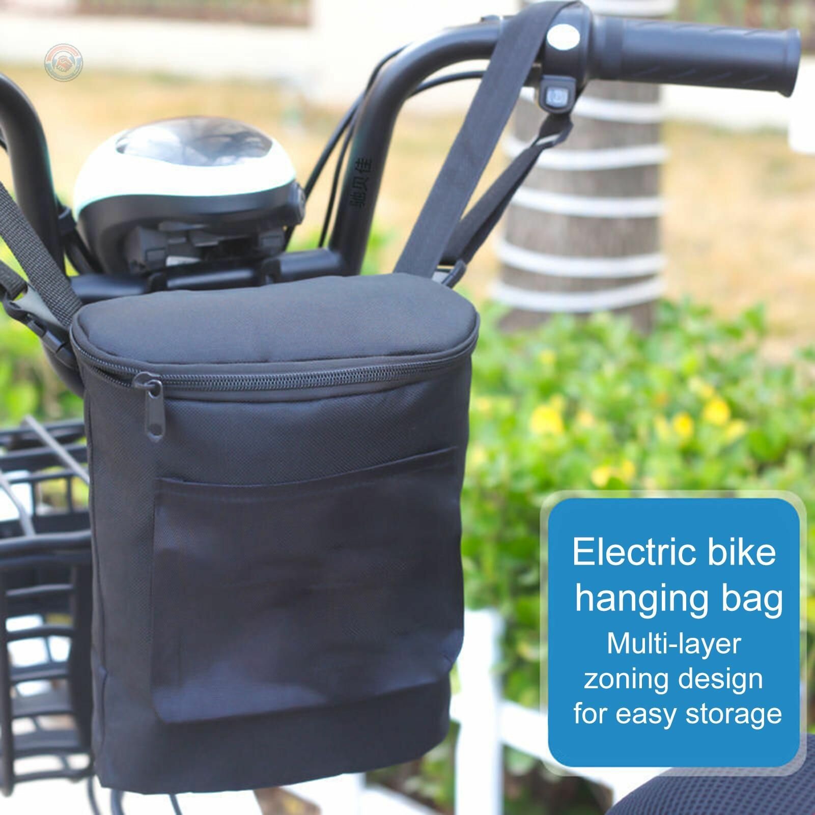 Водонепроницаемый органайзер на руль для электровелосипеда и мотоцикла с карманами для телефона и мелочей, защитой от дождя и удобным креплением