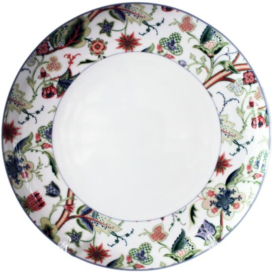 Тарелка Thun 1794 "Tom" см, декор " Экзотические цветы", 26 см. (ТОМ0011)