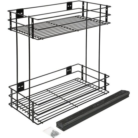 Бутылочница Lemax Prof 300 мм, с боковым креплением, черный (VK-01-300BL)