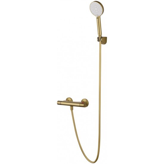 Смеситель для душа Wonzon & Woghand с термостатом INN 5, Брашированное золото (WW-B2005-A-BG)