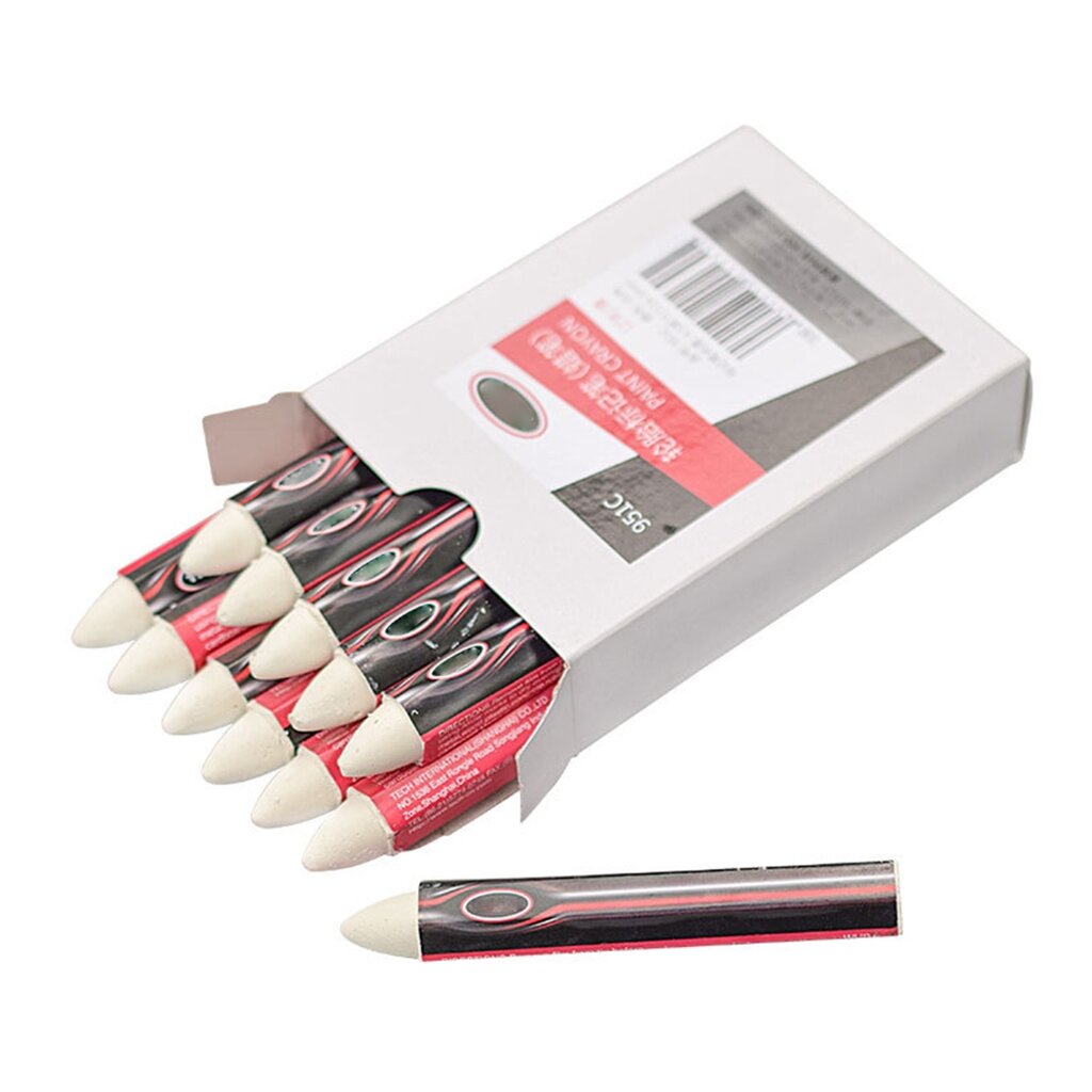 Универсальные водонепроницаемые мелки для шин с двойной головкой, гладкие восковые маркеры для письма, пригодные для технического обслуживания автомобилей, устойчивые к выцветанию