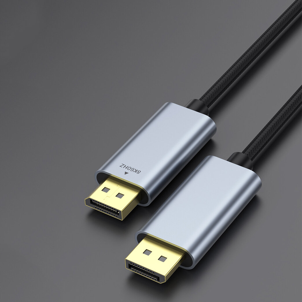 Кабель адаптер Type-C - HDMI 8K 60Hz / 4K 120Hz 144Hz плетеный 2 метра