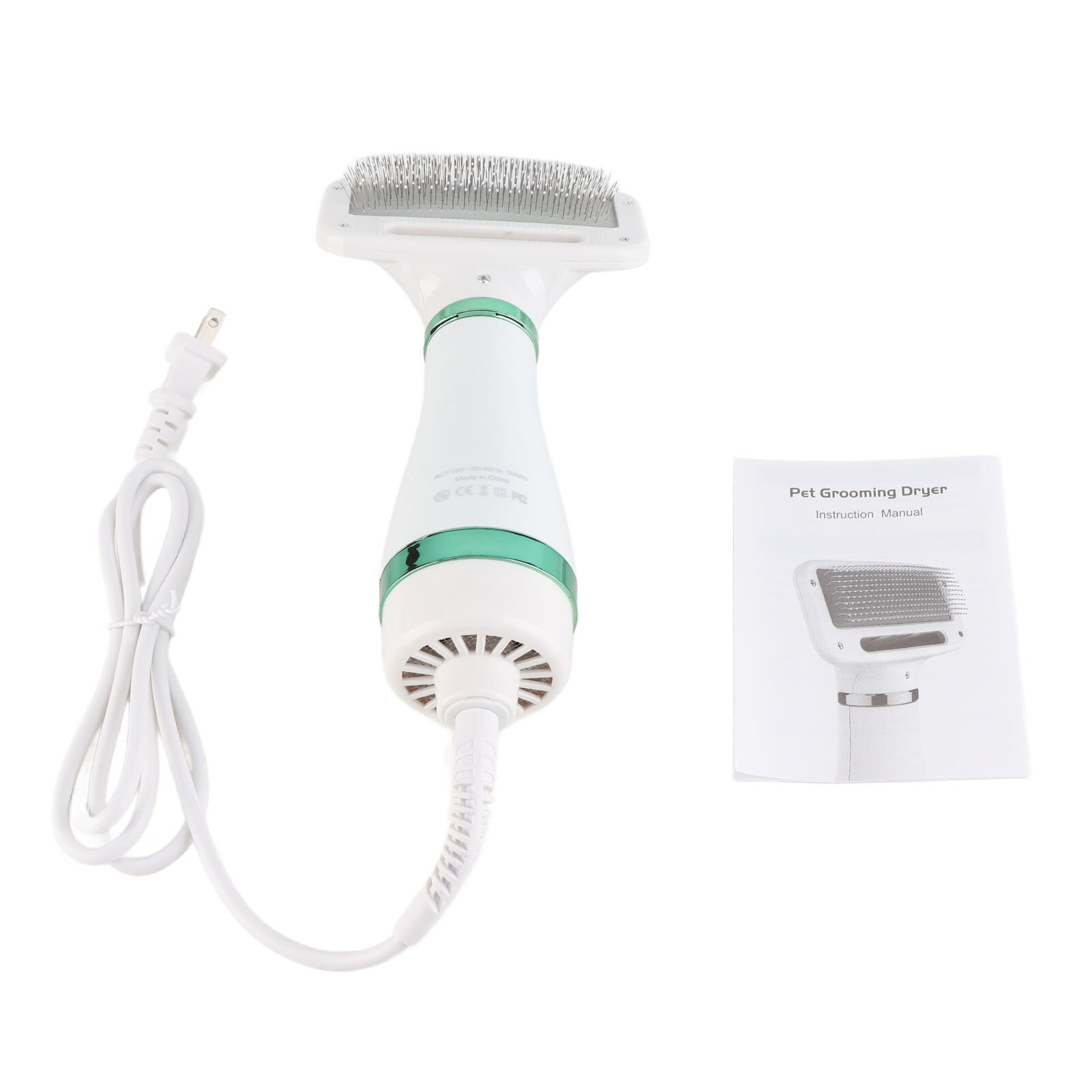 Многофункциональная регулируемая щетка-фен для шерсти животных, безопасная для ухода за шерстью собак и кошек.