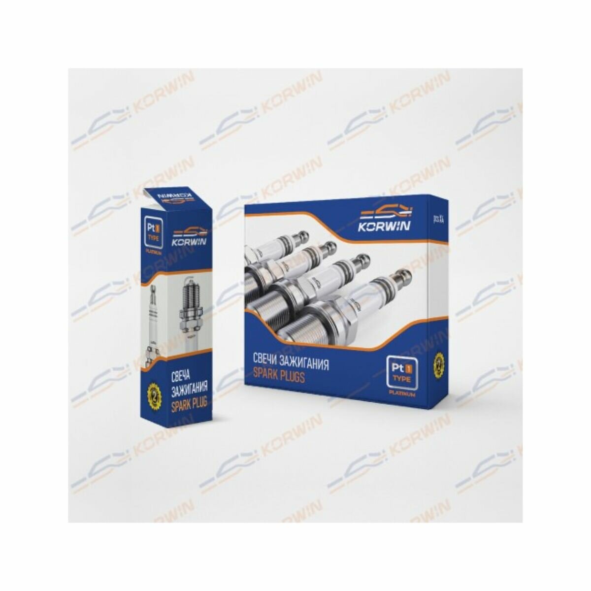 Свеча Зажигания (Аналог Lfr6Cgp) Platinum (Гарантия 2 Года/40 Т. км)(Korwin Kwnd0612)