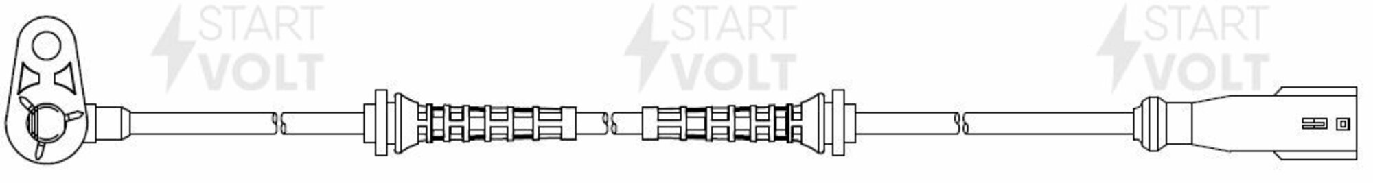 Датчик Abs Для А/М Лада Largus (12-)/Renault Sandero (08-) Задн. Прав. (Vs-Abs 0903)(Startvolt Vs-Abs0903)