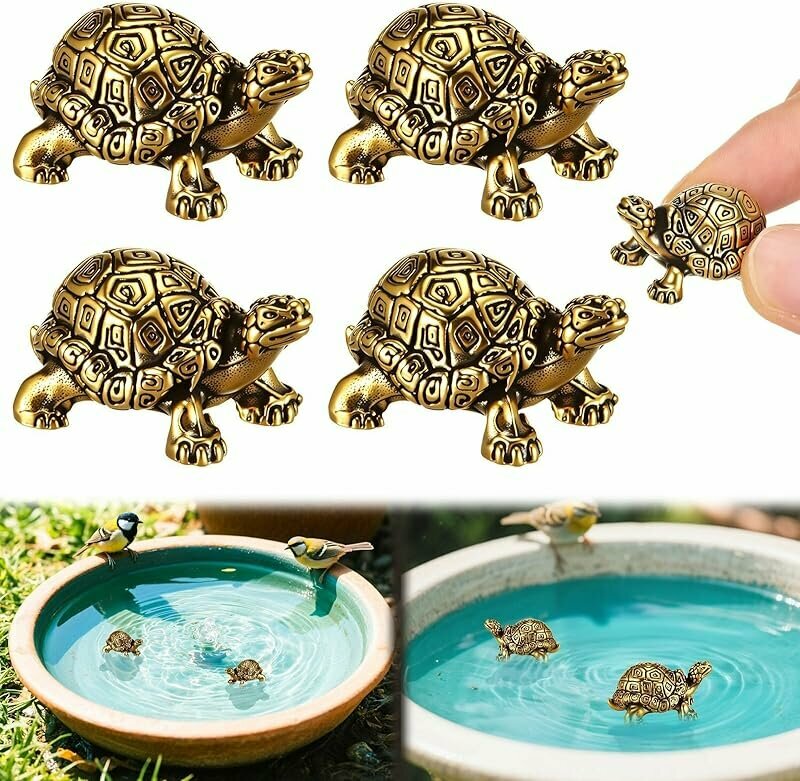 Орнаменты для ванны в форме птицы из меди (4 шт.)