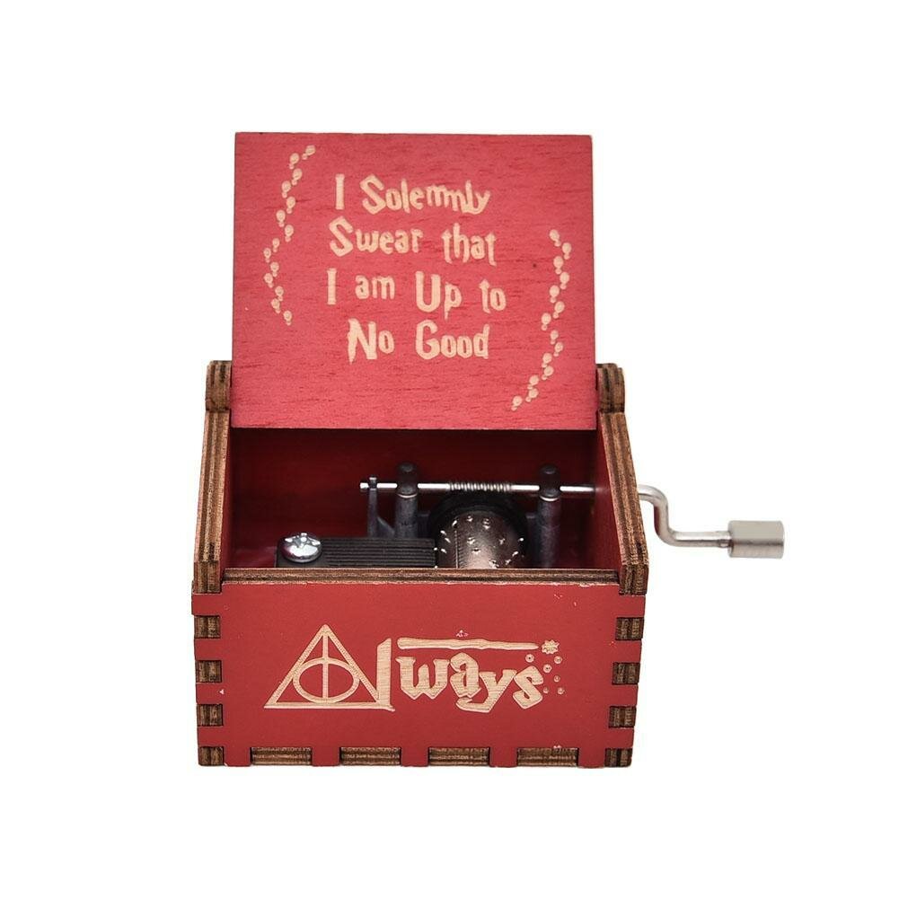 Музыкальная деревянная шкатулка Гарри Поттер с мелодией из фильма. Шарманка, чудесный сундучок, музыкальный бокс Гарри Поттер