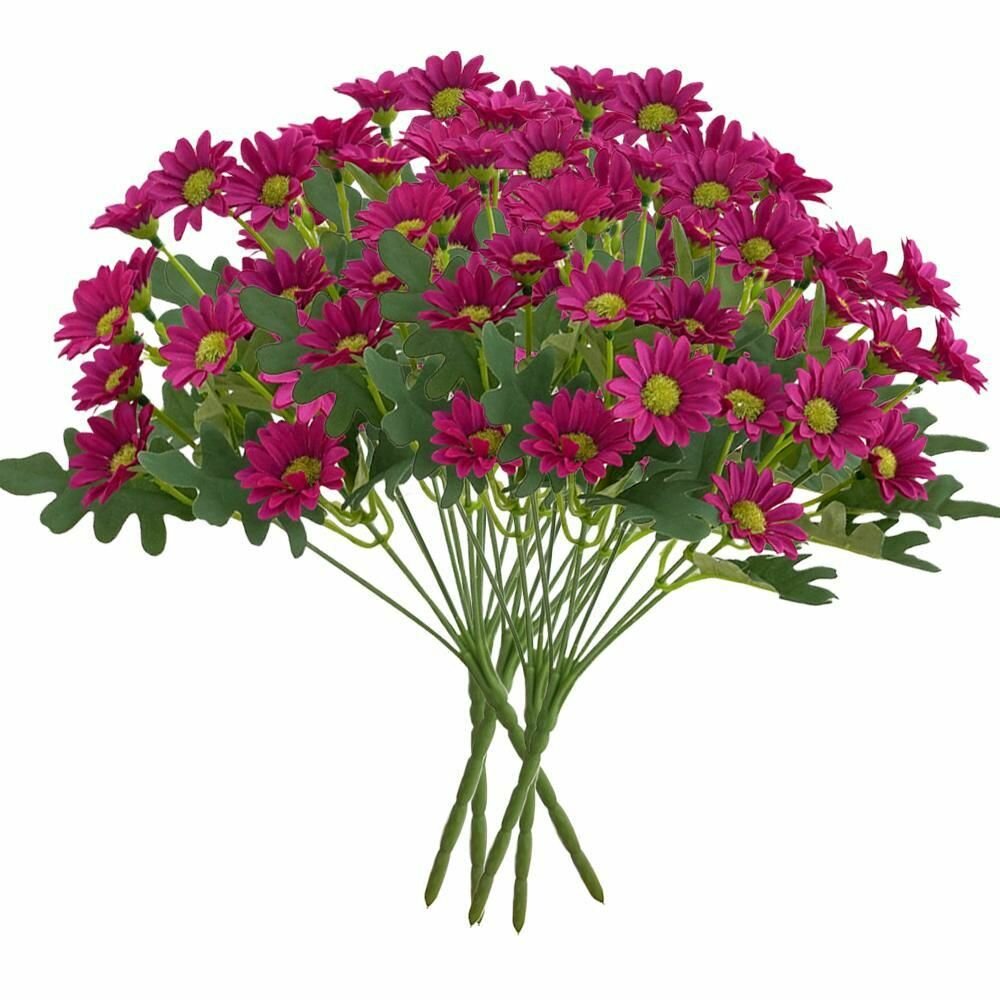 Искусственные хризантемы Искусственные цветы ромашки- 5 куста, 35 см.