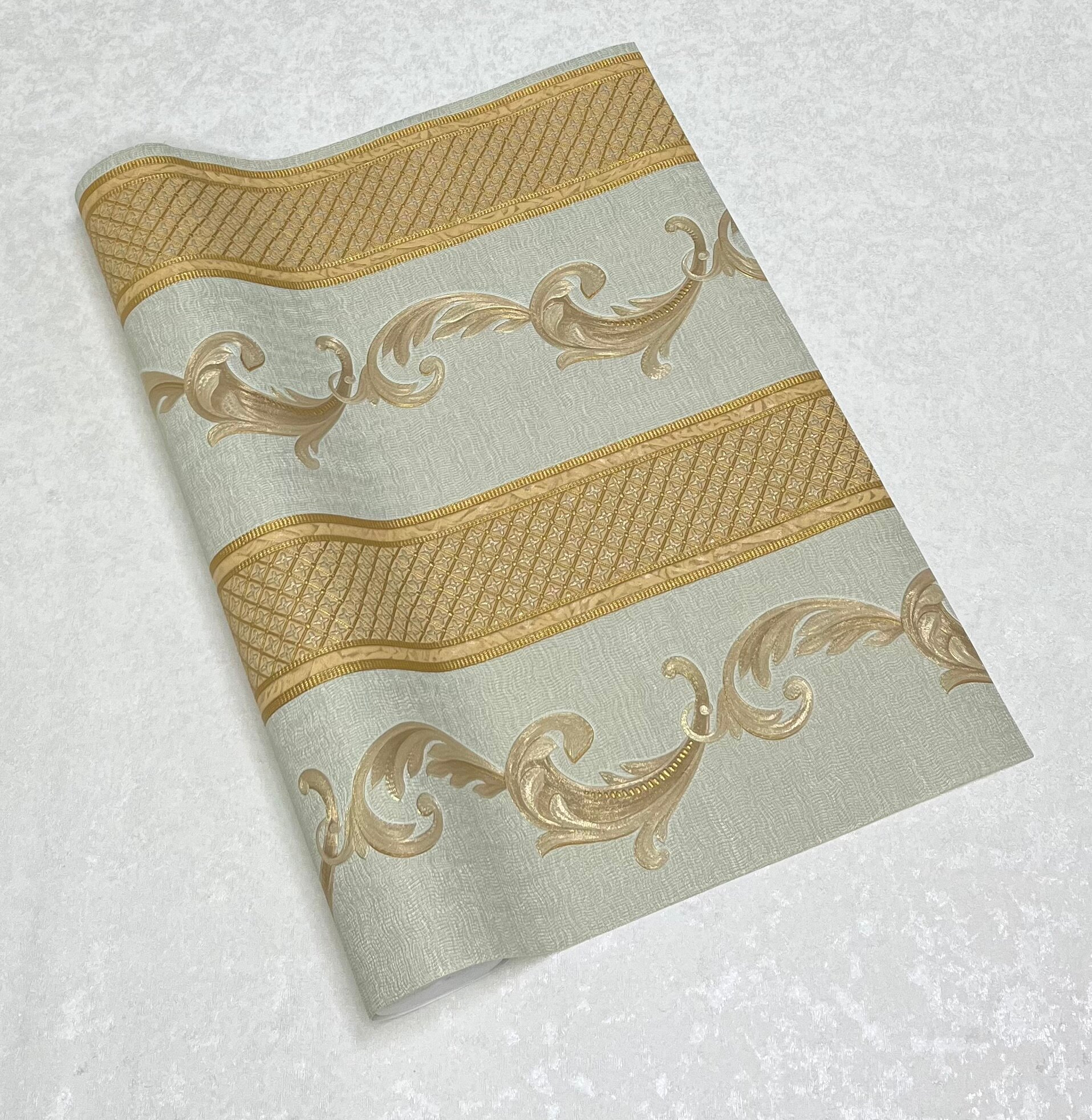 Обои Loviisa 88251, размер рулона 0.7 x 10 Винил на флизелине, полосы, бежевый, голубой