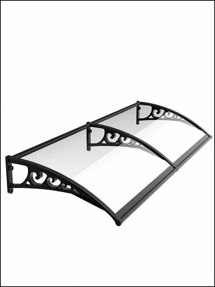 Металлический навес над входной дверью, навес над крыльцом, удлинение 60*120 см