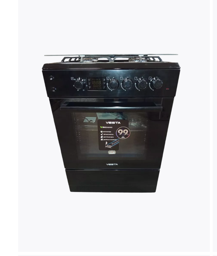 Плита VESTA Valencia VGE 6042.1245678 черная