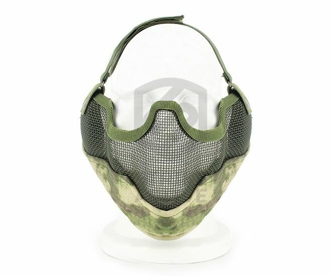 Маска сетчатая на нижнюю часть лица Tactical V2 Green Camo