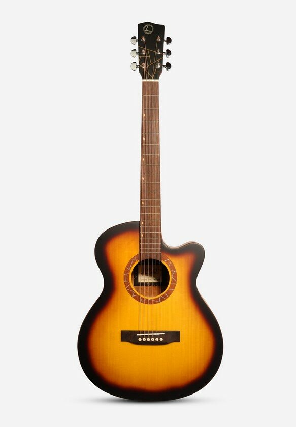 W71-SB Акустическая гитара, с вырезом, санберст, Luxars