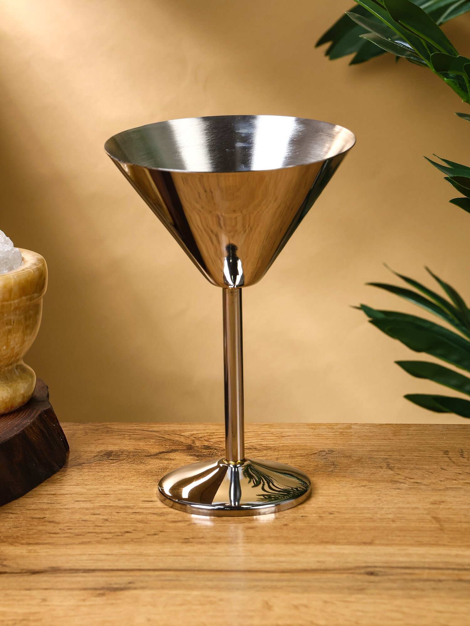Бокал для мартини "Серебро" нержавеющая сталь 11х11х17,5 см. цвет серебристый