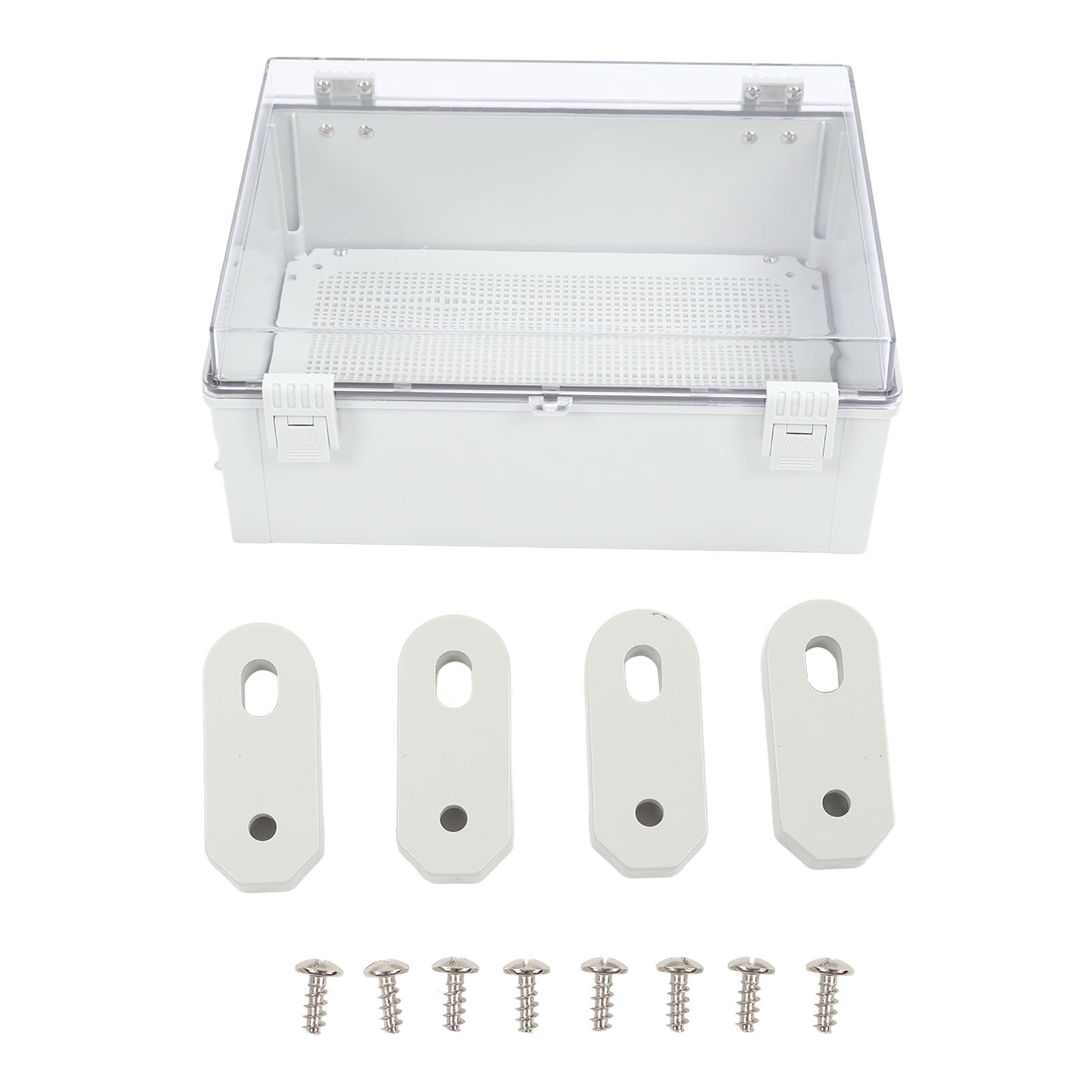 Электрическая распределительная коробка 400x300x170 мм IP66 с прозрачной водонепроницаемой крышкой, электрический шкаф