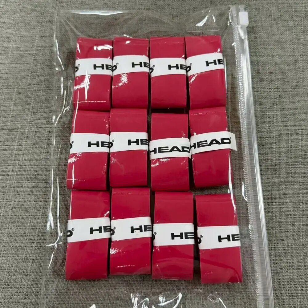 HEAD Намотки для теннисной ракетки Розовый, Red 12pcs