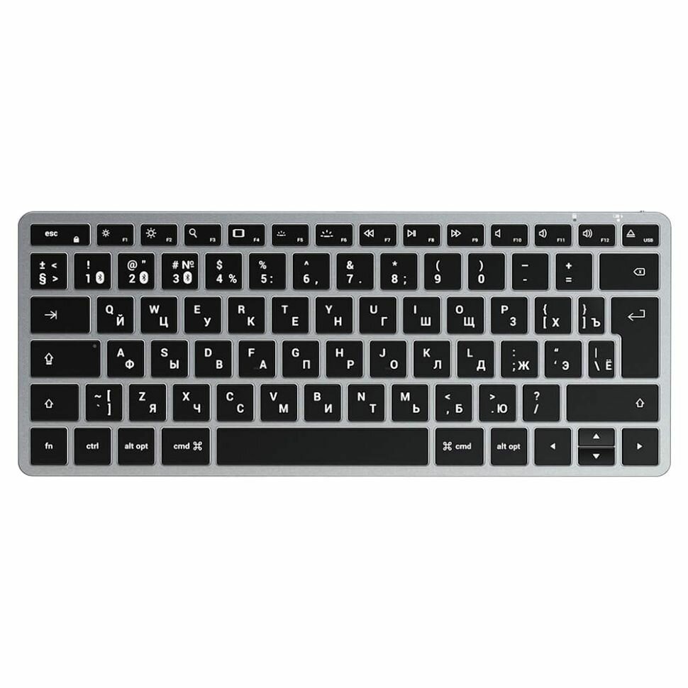 Клавиатура беспроводная Satechi Slim X1 (RU) Серая