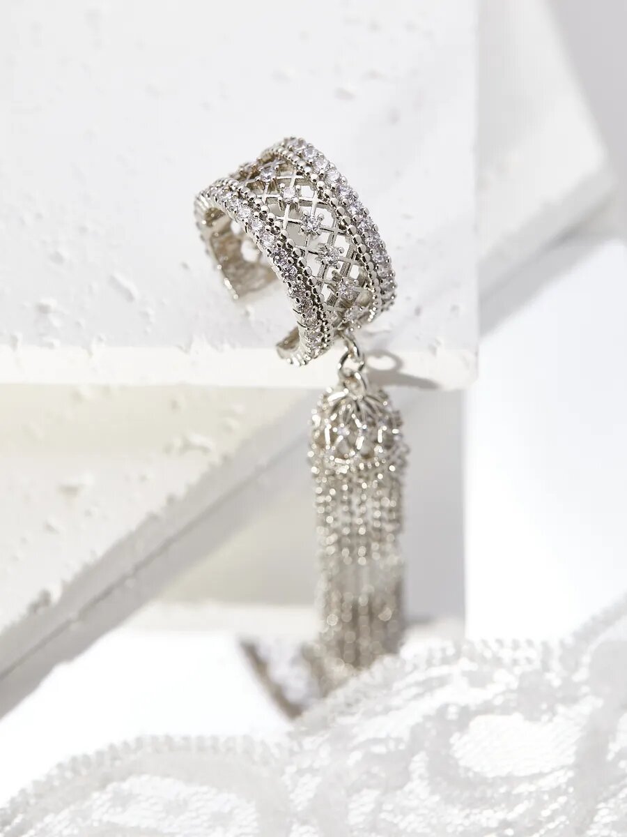 Кольцо, фианит, циркон, кристалл