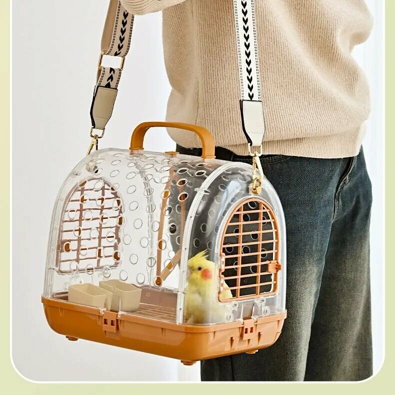 Прозрачный Чехол Для Переноски Попугаев Для Маленьких Птиц, 28x22x25 см