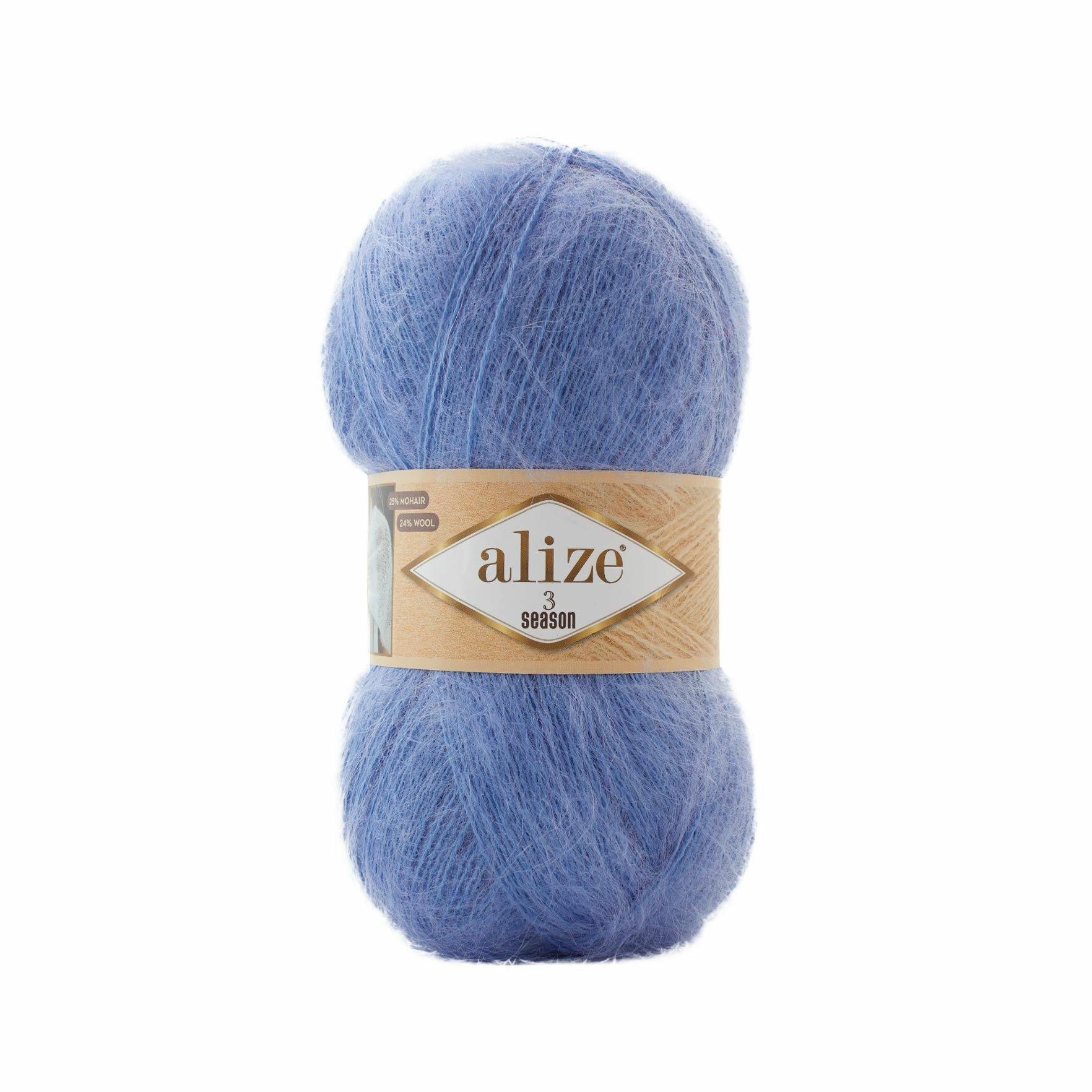Пряжа Alize 3 Season 40 (5 мотков по 100г/500м) голубой