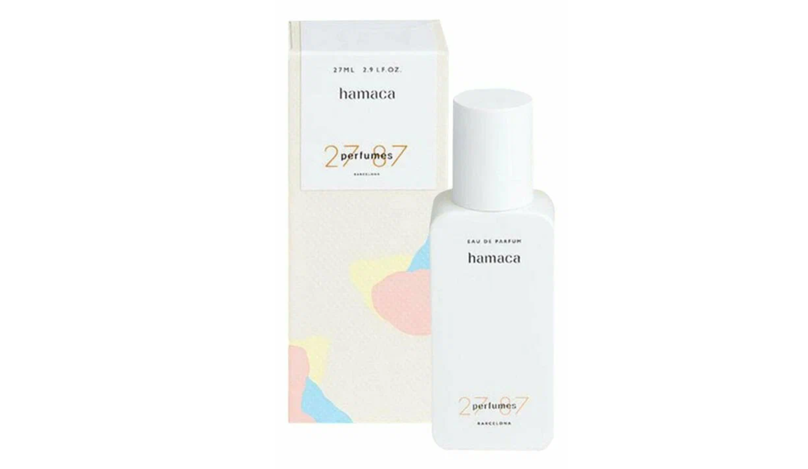 Парфюмерная вода 27 87 Hamaca 27 мл, ваниль, бобы тонка, сандал, кокос, морская вода